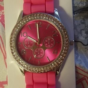 Accessories | Nwt Hot Pink Fashion Watch | Poshmark